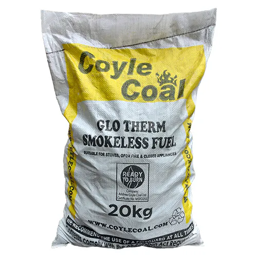 Glo Therm Smokeless Fuel 20kg Huddersfield | Fitzpatrick Fuels