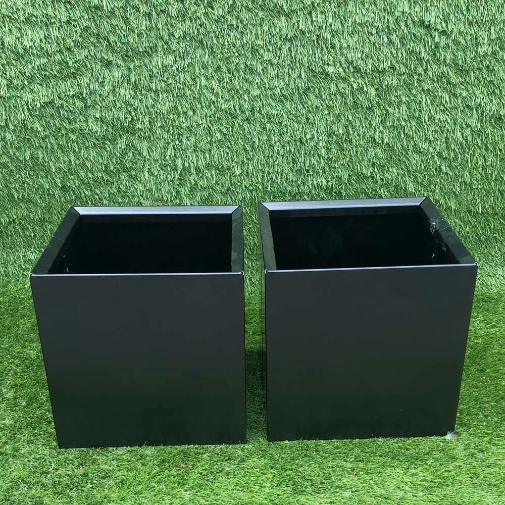 Small Powder-Coated Metal Planter - High Quality